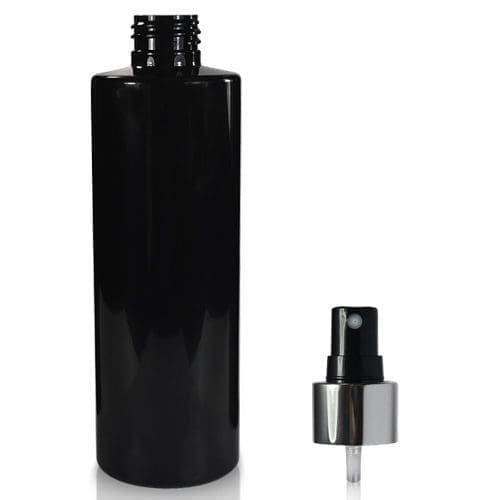 250ml Black Plastic Spray Bottle - Ampulla Ltd - 0161 367 1414