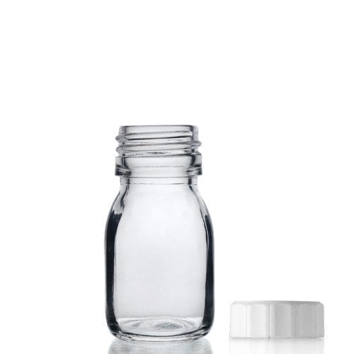 30ml Clear Glass Medicine Bottle With Polycone Cap - Ampulla