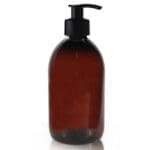 500ml Amber PET Sirop Bottle With Lotion Pump - Ampulla LTD