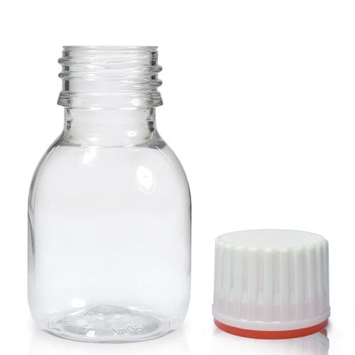 60ml Plastic Medicine Bottle With Tamper-Evident Cap - Ampulla