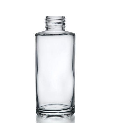 100ml Clear Glass Simplicity Bottle - Ampulla Ltd - 0161 367 1414