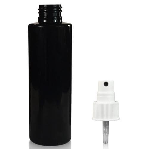150ml Black Plastic Spray Bottle - Ampulla Ltd - 0161 367 1414