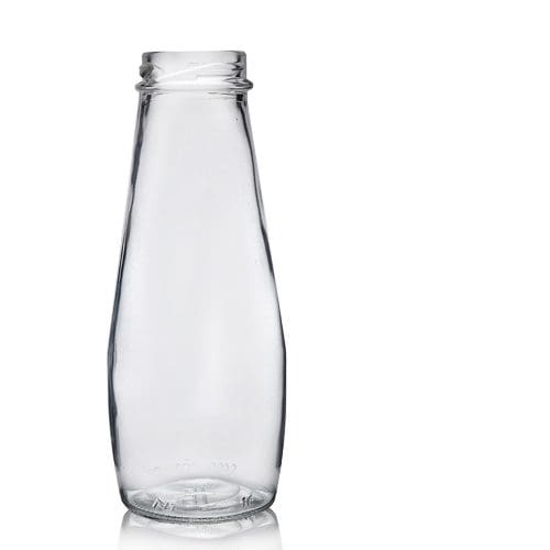 250ml Clear Glass Farmers Juice Bottle - Ampulla LTD - 0161 367 1414