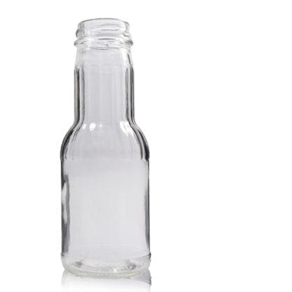 250ml Clear Glass Juice Bottle - Ampulla - 0161 367 1414
