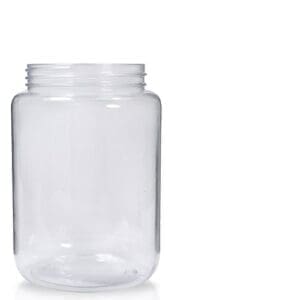 100ml Clear Plastic Screw Top Jar With Clear Lid - Ampulla Packaging