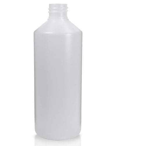 500ml HDPE Bottle & Screw Cap | Translucent Plastic | Ampulla Packaging