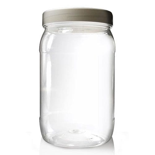 2 Litre Plastic Sweet Jar And Lid - Ampulla Ltd - 0161 367 1414