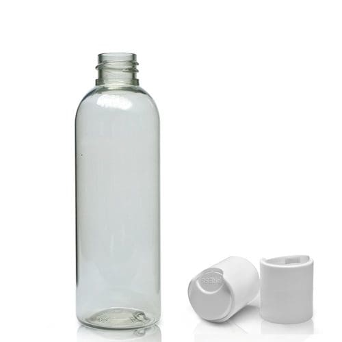 100ml rPET Boston Bottle & Disc Top Cap - Ampulla Packaging