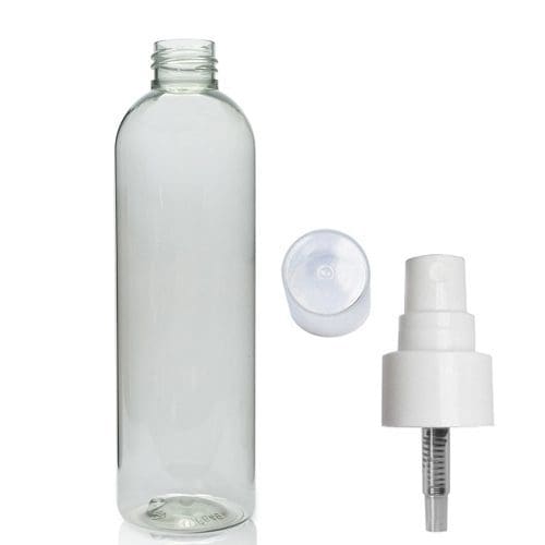 250ml rPET Boston Bottle With Free White Atomiser - Ampulla