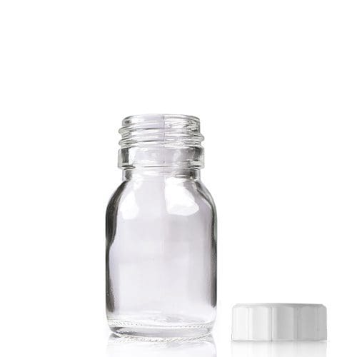 30ml Clear Glass Medicine Bottle With Polycone Cap - Ampulla