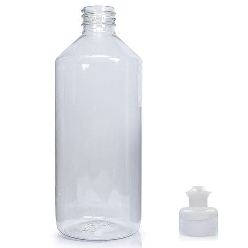 Surplus 500ml Clear Pull Top Bottle - Plastic Packaging - Ampulla