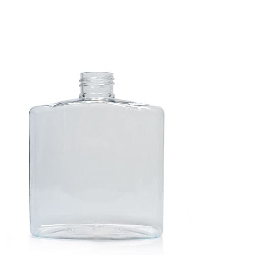 500ml Clear PET Rectangular Bottle - Ampulla Ltd - 0161 367 1414