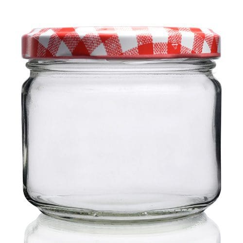 300ml Squat Clear Glass Pasta Sauce Jar With Lid - Ampulla Ltd