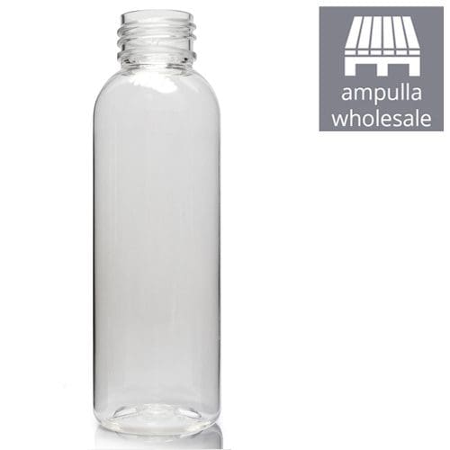 150ml Tall Clear PET Boston Bottles Wholesale - Ampulla Packaging