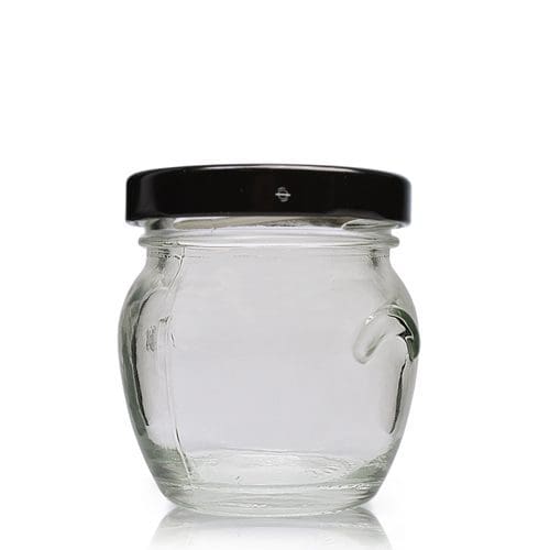 100ml Clear Glass Orcio Jar With Lid - Ampulla - 0161 367 1414