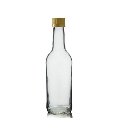 330ml Clear Glass Water Bottle With Screw Cap Ampulla