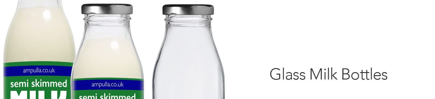 Glass Milk Bottles | Glass Drinks Packaging | ampulla.co.uk