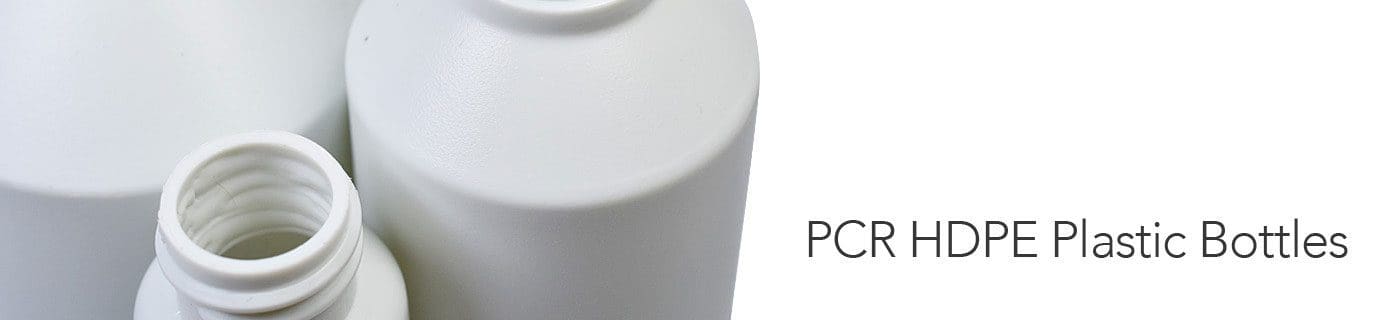 PCR Bottles | Made From Recycled HDPE Plastic | Ampulla Packaging