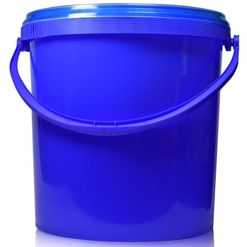10 Litre Blue Bucket With Handle & Lid | Ampulla Packaging Ltd