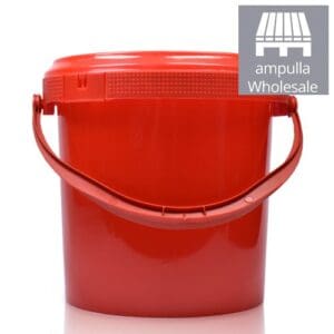 Red Plastic Buckets - UK Bucket Supplier - Ampulla LTD