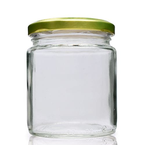 250ml Clear Glass Jar & Lid - Ampulla Ltd - 0161 367 1414