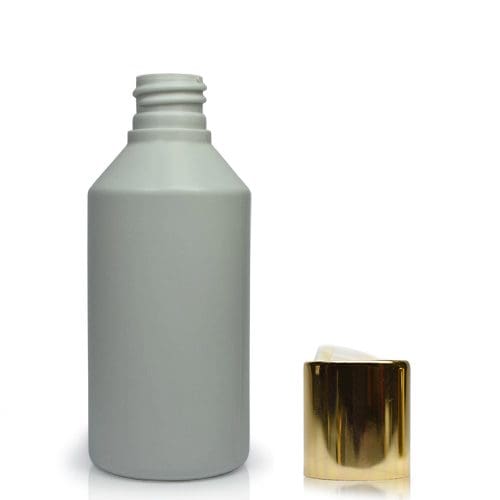 100ml PCR Plastic Bottle & Gold Disc-Top - Ampulla Packaging