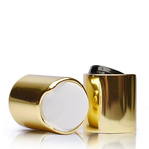 125ml Squeezable Plastic Bottle & Gold Disc Cap - Ampulla Packaging