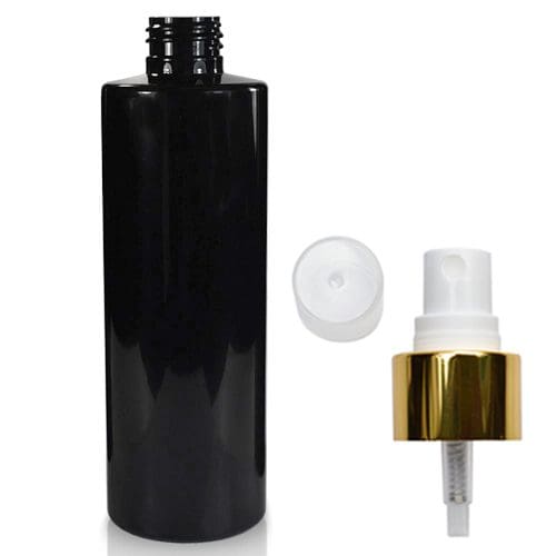 250ml Black Plastic Spray Bottle - Ampulla Ltd - 0161 367 1414