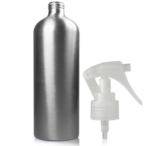 500ml Brushed Aluminium Spray Bottle - Ampulla Ltd - 0161 367 1414
