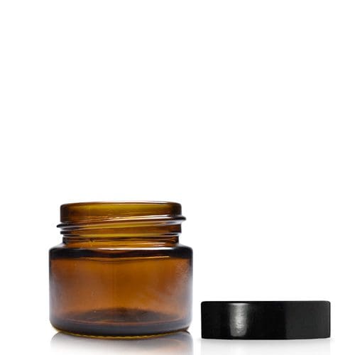 15ml Amber Glass Jar With Lid - Ampulla - 0161 367 1414