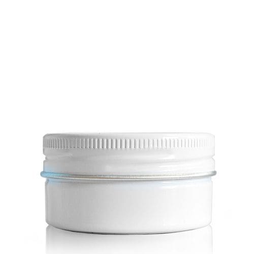 15ml White Aluminium Jar and Lid - Luxury Containers - Ampulla