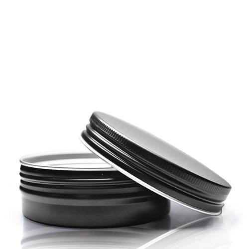 40ml Black Aluminium Jar and Lid - Ampulla LTD - 0161 367 1414