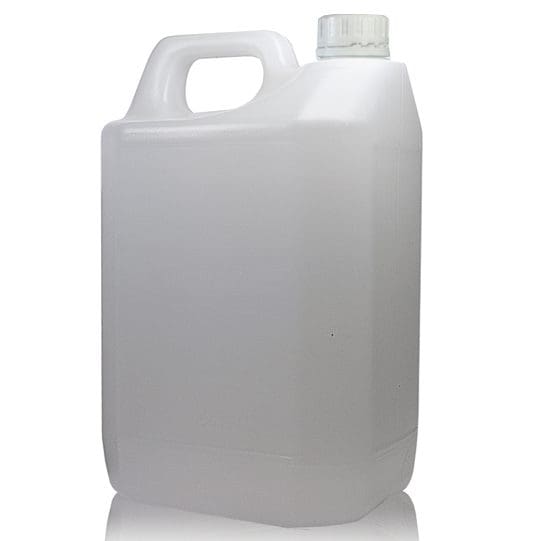 4 Litre Natural Plastic Jerry Can & Screw Cap - Ampulla Ltd