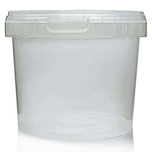 1000ml Clear Plastic Food Pot Ampulla Limited 0161 367 1414