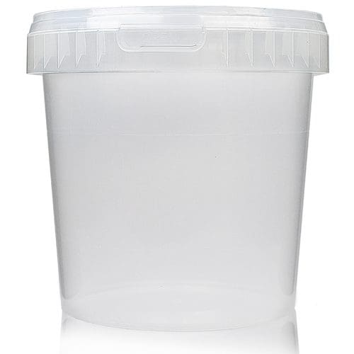 1180ml Clear Plastic Food Container With Tamper Evident Lid