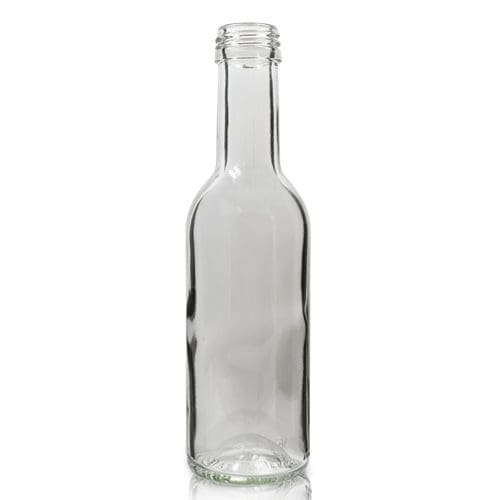 187ml Clear Glass Italian Wine Bottle - Ampulla - 0161 367 1414