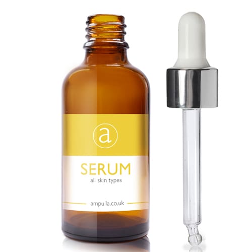 30ml Amber Glass Serum Bottle With Luxury Pipette - Ampulla LTD
