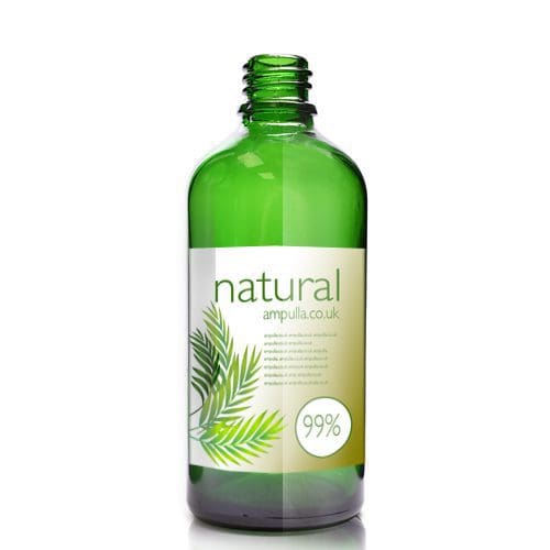 100ml Green Glass Essential Oil Bottle - Ampulla Packaging