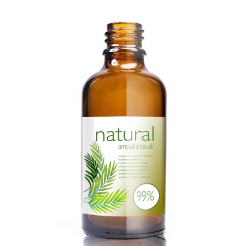 50ml Amber Glass Essential Oil Bottle - Ampulla Ltd