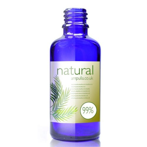 50ml Blue Glass Essential Oil Bottle - Ampulla Ltd - 0161 367 1414