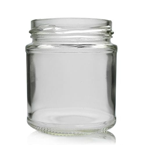 199ml Clear Glass Panel Jar | Ampulla Ltd | 0161 367 1414