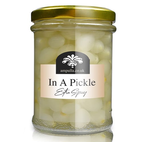 212ml Clear Glass Pickle Jar With Lid - Ampulla Ltd