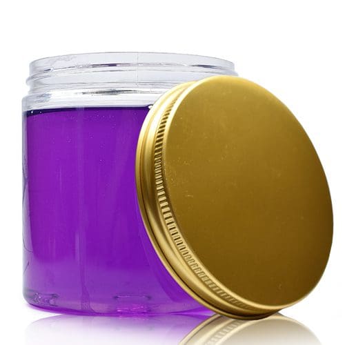 250ml Plastic Slime Jar With Gold Cap - Ampulla LTD
