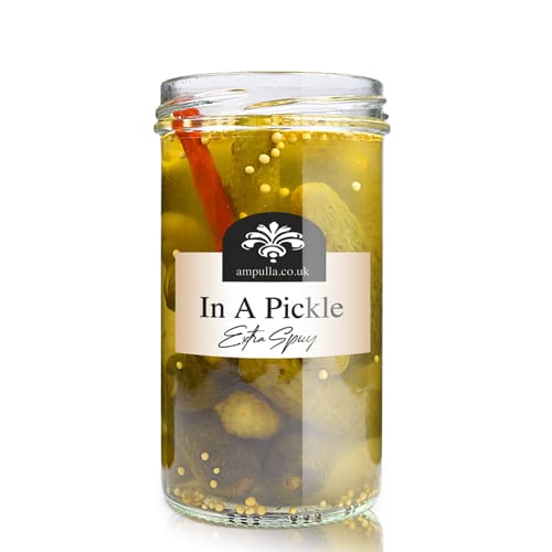277ml Clear Glass Pickle Jar - Ampulla Ltd - 0161 367 1414