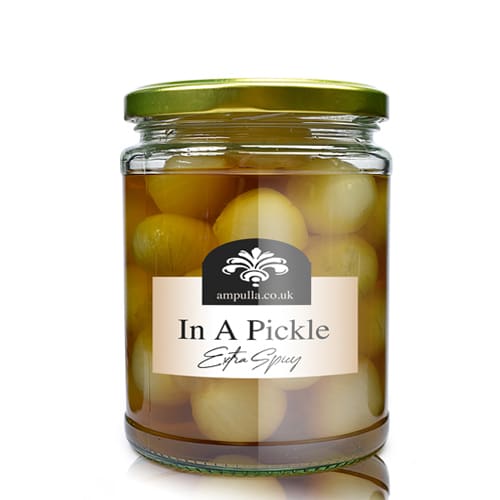 300ml Clear Glass Pickle Jar With Lid - Ampulla Ltd