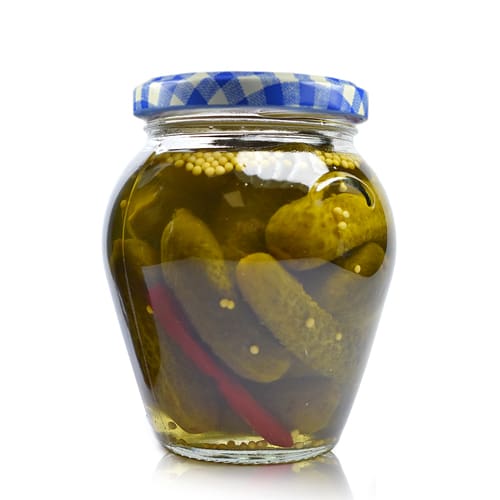 314ml Curvy Glass Pickle Jar With Lid | Ampulla Packaging