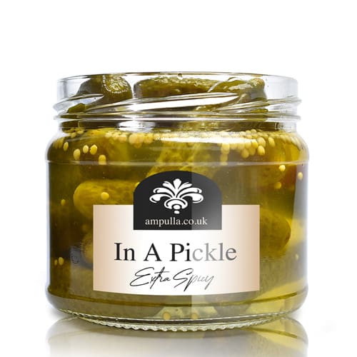 330ml Clear Glass Pickle Jar - Ampulla Packaging - 0161 367 1414
