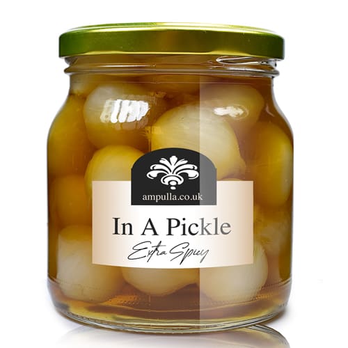 530ml Clear Glass Pickle Jar With Lid - Ampulla - 0161 367 1414