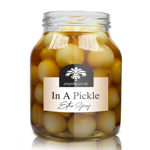 925ml Clear Glass Pickle Jar - Ampulla Ltd - 0161 367 1414