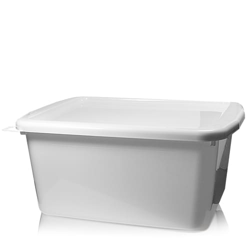 17L Plastic Rectangular Bucket With Lid | Ampulla